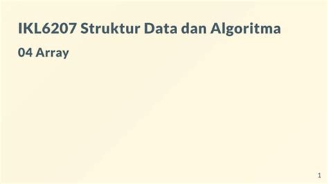 Array Based Data Structure And Algorithms Pdf