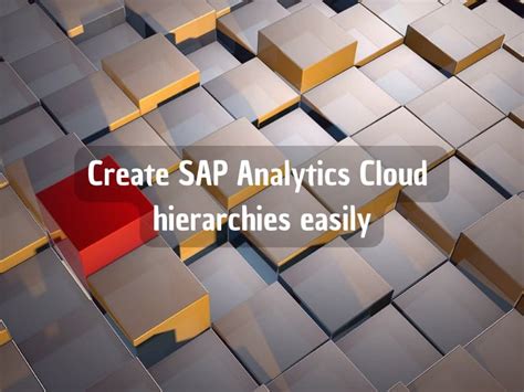 sebastian uhlig on linkedin create sap analytics cloud hierarchies easily