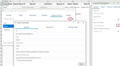 custom actions