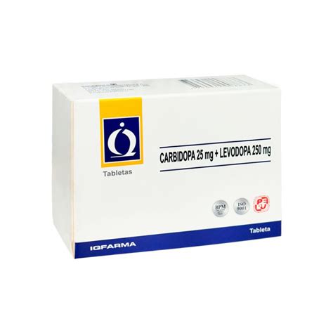 Carbidopa 25 Mg Levodopa 250 Mg Iq Tabletas 10 Und