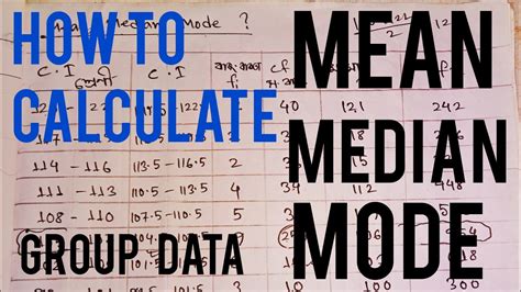 How To Calculate Mean Median Mode Mean Median Mode Example YouTube