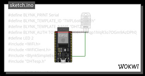 Blynk Dht22 Suhu Dan Kelempaban Wokwi Esp32 Stm32 Arduino Simulator