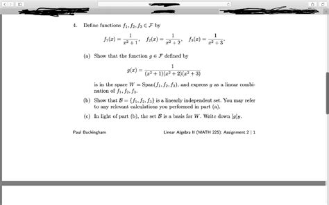 Solved 1 Let V Be A Vector Space And Suppose V1 V2 V3