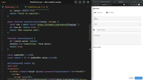 Vuetify Form Validation A Vuejs Lesson From Our Vuejs Course