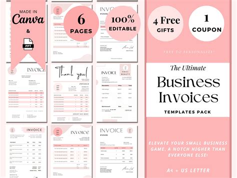 Editable Receipt Template Canva Printable Billing Template Order Form Business Receipt Payment