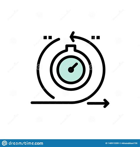 Agile Cycle Development Fast Iteration Flat Color Icon Vector Icon