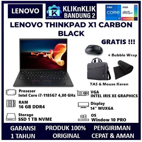 Jual Laptop Lenovo Thinkpad X Carbon Intel I Gen Ram Gb Ssd Tb Baru Shopee Indonesia