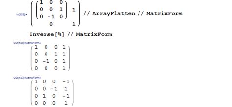 Linear Algebra How To Enter Matrices In Block Matrix Format