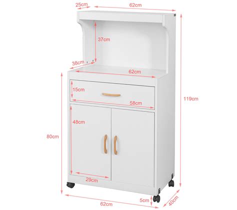 Buffet De Cuisine Micro Onde À Roulettes Fsb12 W Buffet De Cuisine But