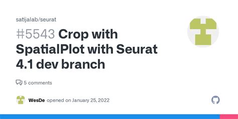 Crop With Spatialplot With Seurat 41 Dev Branch · Issue 5543
