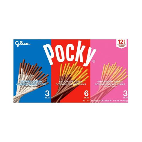 Glico Pocky Bundle Of Biscuit Sticks Cookies And Cream Chocolate