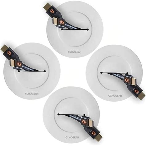 Echogear In Wall Cable Grommet Passthrough 4 Pack For 30 Egav Cmiwgb