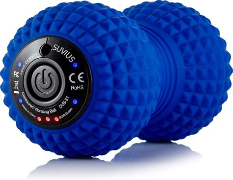 Suvius Electric Vibrating Foam Roller 4 Intensity Levels For Deep Tissue Recovery And Massage