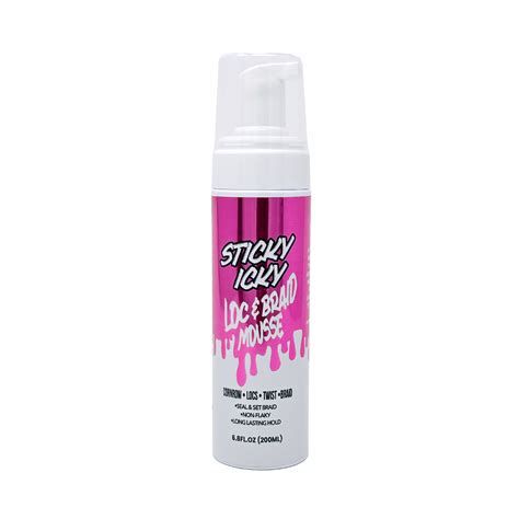Sticky Icky Loc And Braid Mousse 6 8oz 180 Ml Sticky Icky