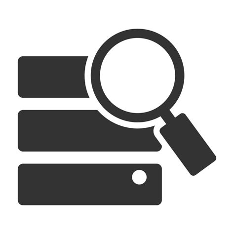 Black And White Icon Db File Format 14031427 Vector Art At Vecteezy