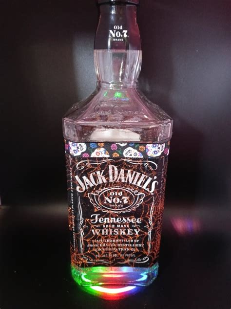 Lighted Jack Danels Bottles Etsy