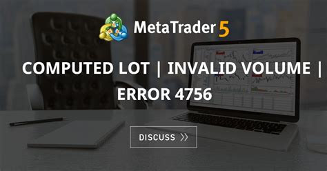 Computed Lot Invalid Volume Error 4756 Trading Signals Expert