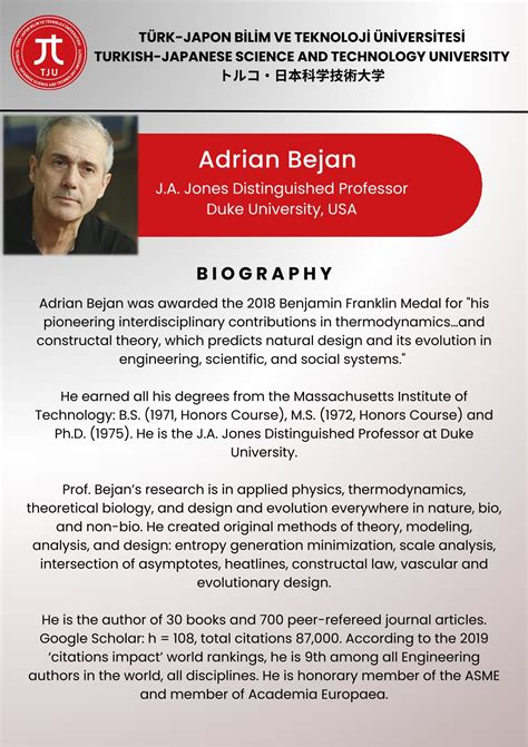 Seminer Duyurusu Prof Adrian Bejan