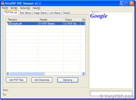 Add PDF Stamp VeryPDF Knowledge Base