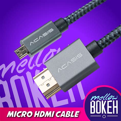 Acasis Hdmi To Micro Hdmi Cable สายแปลงสำหรับอุปกรณ์ที่ Output เป็น