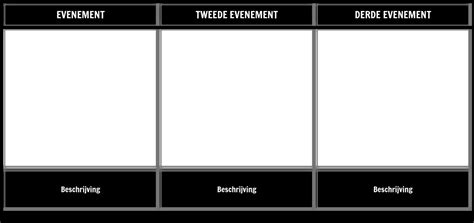 Volgorde Van Gebeurtenissen Sjabloon Storyboard