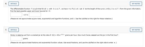 Solved 5 Details My Notes Suppose F X Is A Differentiable