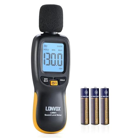 Buy Decibel Meter LONVOX Digital Sound Level Meter With To DBA Measuring Range Backlit