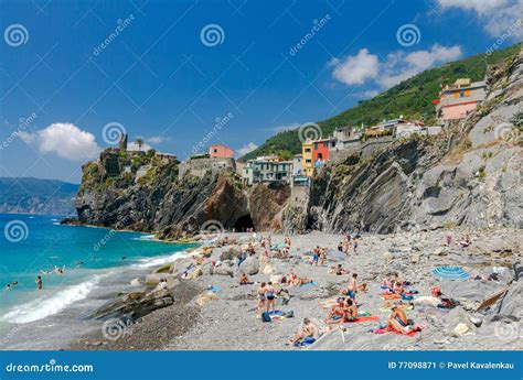 Vernazza Urban Public Beach Editorial Photo Image Of Europe