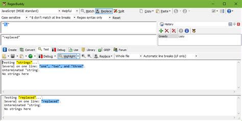 Regular Expression Tester