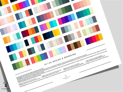 Ux Design Color Palette Ideas Ux Designers Color Palette Print Etsy