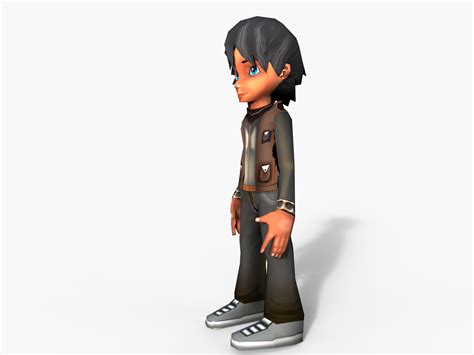 만화 소년 3d 모델 49 3ds Fbx Max Ma Obj Free3d