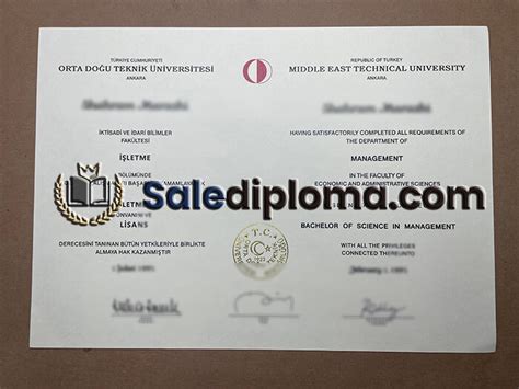 How To Order Middle East Technical University Diploma
