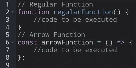 💡 Javascript Function Differences Regular Function Vs Arrow Function 📝