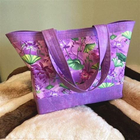 Lilypad Dragonfly Market Tote Bag Floral Travel Tote Etsy