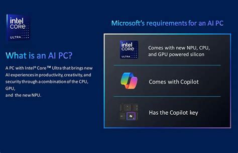 마이크로소프트 코파일럿 실행 위한 Ai Pc 성능 제시한 인텔 Techg