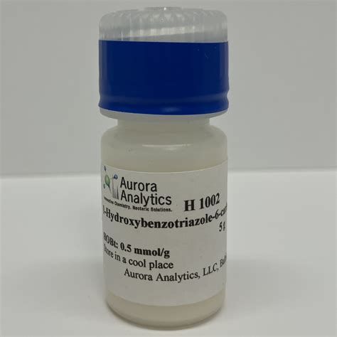 1 Hydroxybenzotriazole 6 Carboxamidopropyl Silica Gel Bulk Packaging