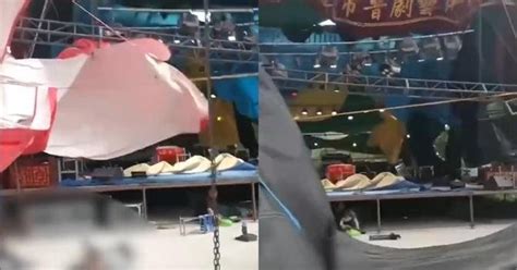 突吹怪風？山西廟會遮陽棚倒塌 已致1死8傷（視頻） Articles 新唐人電視台ntdtv Gan Jing World