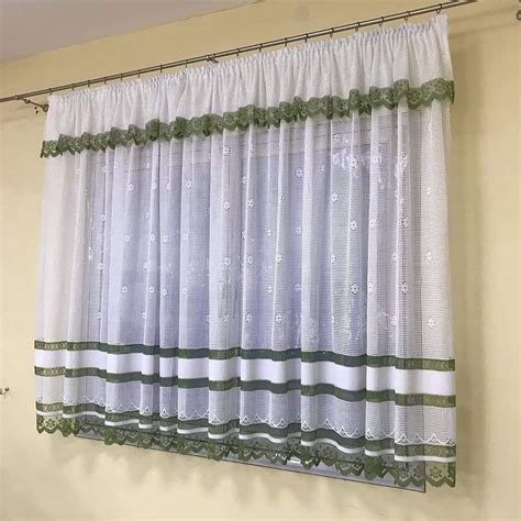 Тюль на кухню 200 см біла із зеленим залишок 2м п купити за найкращою ціною в Хмельницькому