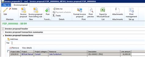 how to use the manual billing rule for projects in microsoft dynamics
