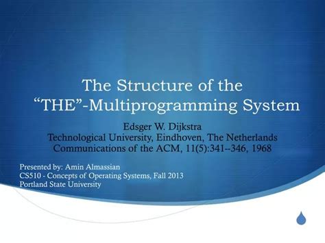 Ppt The Structure Of The “ The” Multiprogramming System Powerpoint