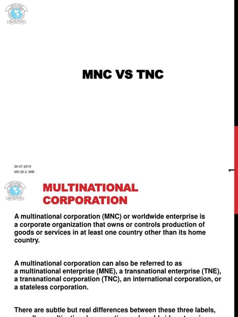 Tnc Vs Mnc Pdf