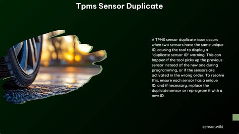 Troubleshooting Tpms Sensor Duplicate Issues A Comprehensive Guide Sensor Wiki