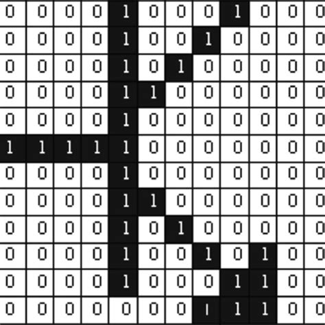 A Patterned Non Random Binary Grid Download Scientific Diagram