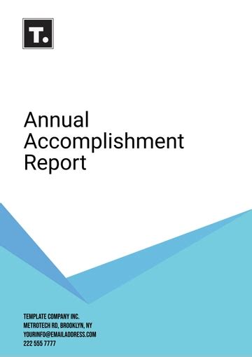 Free Year End Accomplishment Report Template To Edit Online