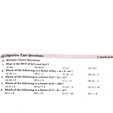 Factorisation Mathematics Notes Teachmint