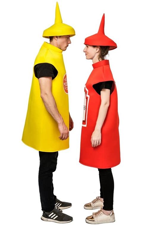 Adult Ketchup And Mustard Costume