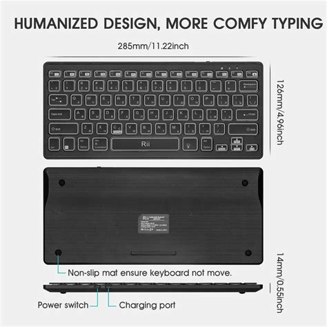 Rii Bluetooth 4 0 Wireless Multiple Color Rainbow Vicedeal