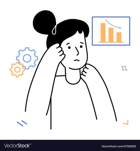 Workplace Anxiety Royalty Free Vector Image Vectorstock