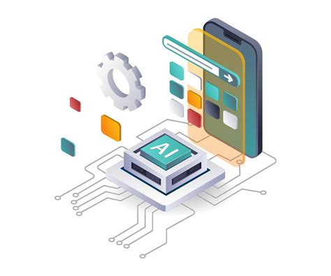 building smart apps with artificial intelligence 47546364 vector art at