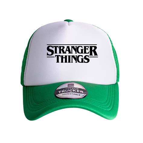 Graphical Cpt Unisex Green Trucker Cap Strager Things Shop Today